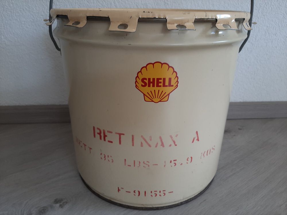 Antike Shell Öldose Oldtimer Blechdose 50er 60er Loft Design (Gebraucht ...