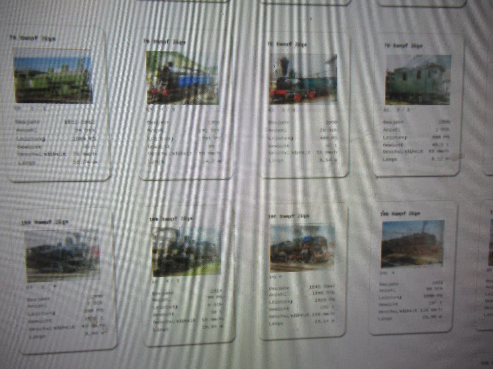 Dampf Loks Quartett 52 Karten (Neu und originalverpackt) in Herznach für CHF 32 – mit Lieferung ...