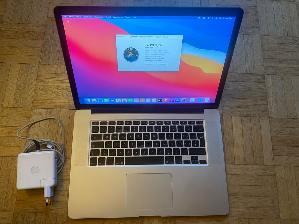 MacBook Pro 15" Retina, i7, 16GB, 500GB SSD, neue Batterie (Gebraucht ...