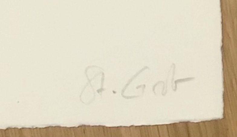 Stephanie GROB (1957) Sehr Seltener Lithographie Handsignier (Gebraucht ...