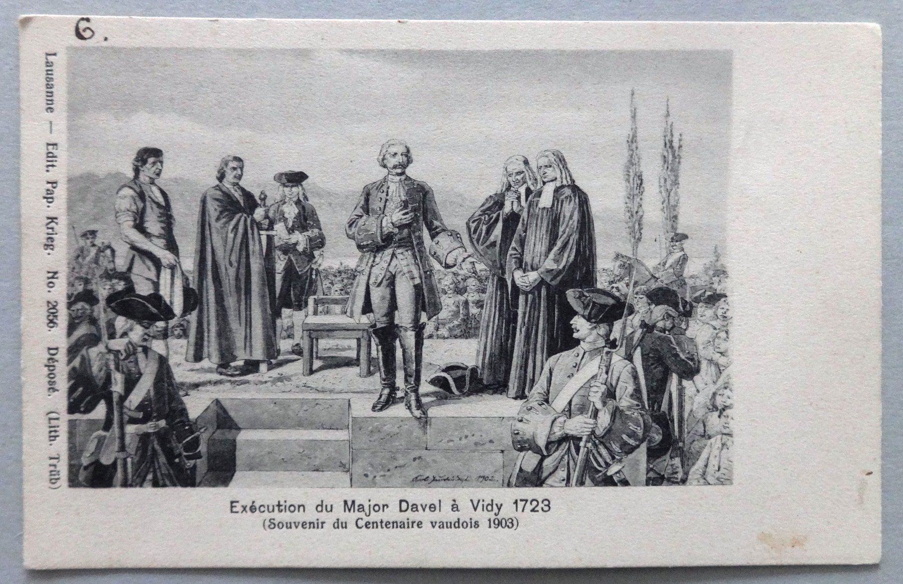 Exécution du Major Davel à Vidy 1723 (D'occasion) à Fétigny pour CHF 1 ...
