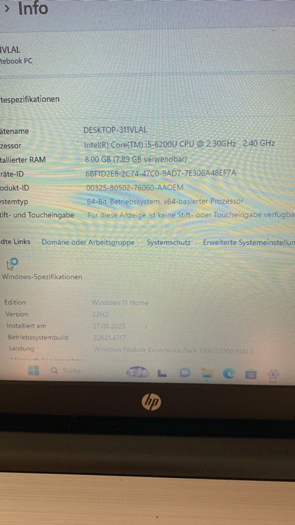 HP Laptop, Intel i5, 8GB RAM - Top Zustand! (Gebraucht) in Hinwil für ...