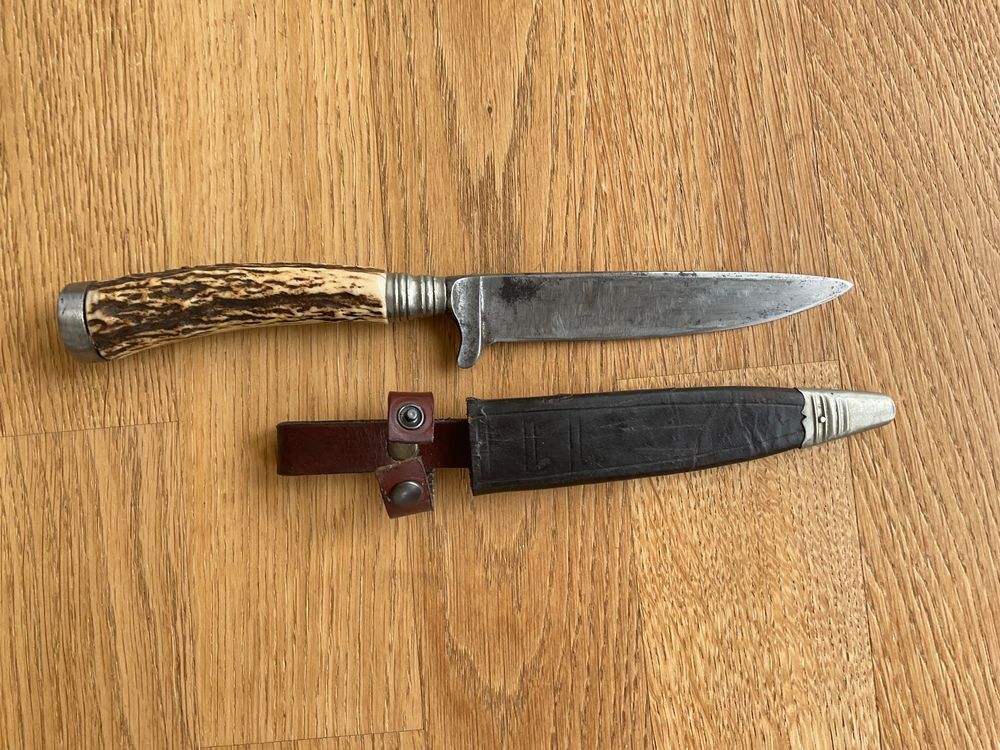 Jagdnicker Nicker Jagdmesser Anton Wingen Jr. Solingen (Gebraucht) in ...