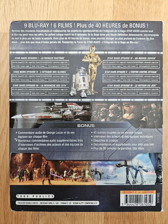 Star Wars l'intégrale de la saga blu-ray | Kaufen auf Ricardo