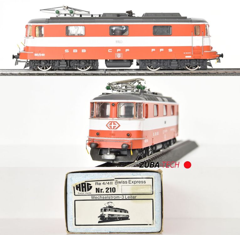 HAG 210 E-Lok Re 4/4 II Swiss Express SBB H0 WS Analog OVP (Gebraucht) in St. Gallen für CHF 112 ...