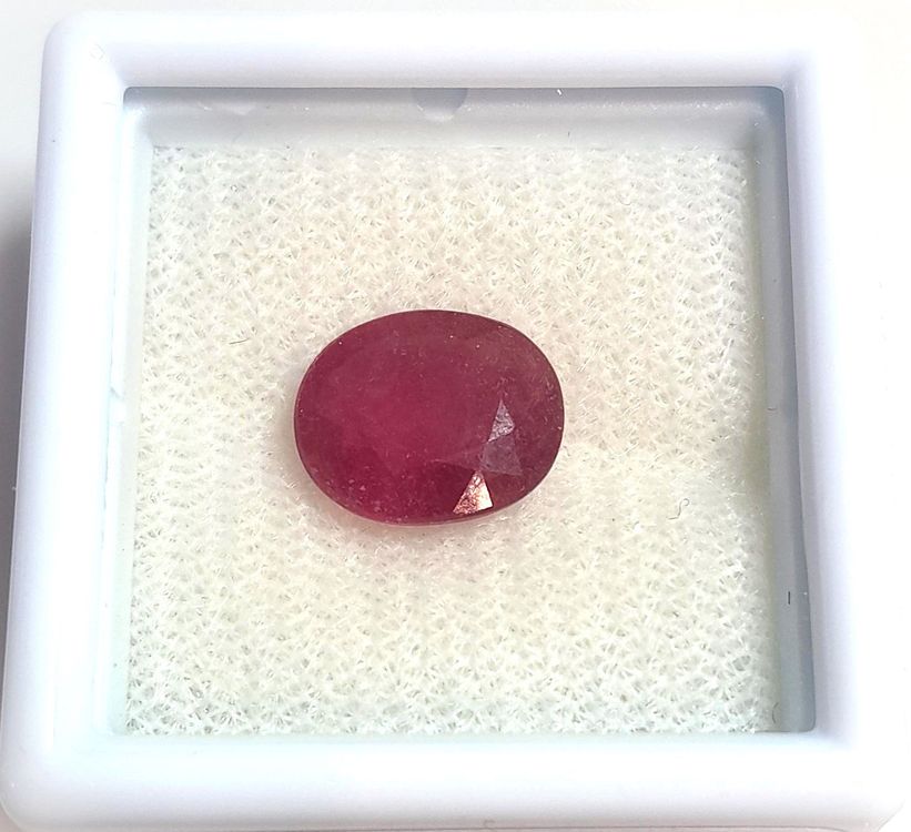 Rubis ovale 8.48 ct - CERTIFICAT 330.- Fr | Kaufen auf Ricardo
