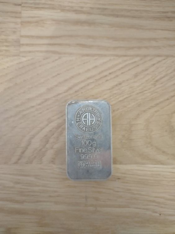 Silberbarren 100g / Argor Heraeus | Kaufen auf Ricardo