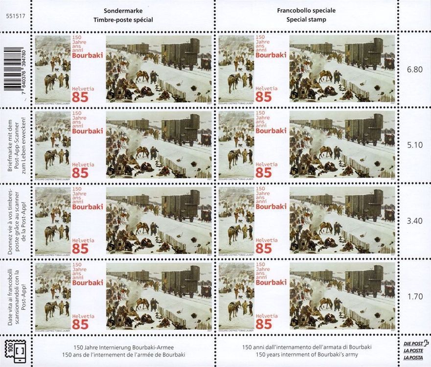 Bogen Internierung Bourbaki-Armee** (Neu (gemäss Beschreibung)) in Dottikon für CHF 8.5 – mit ...