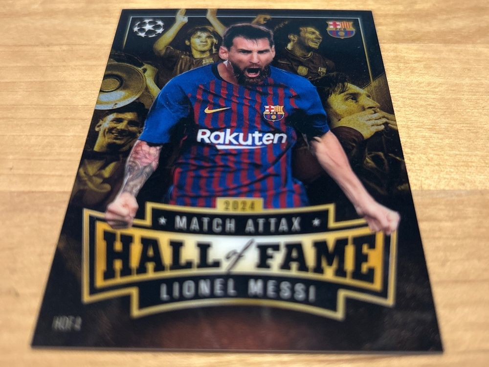 Lionel Messi Match Attax Hall of Fame Karte 2024 (Neu (gemäss ...