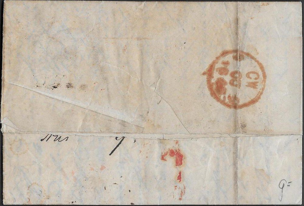 1846 Brief BASEL n. LONDON Stempel rot attraktiv top ab 1.- (Gebraucht ...