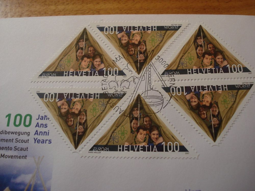 2 FDC Pfadizelt, 2007, Einzel + 6er R-FDC (Gebraucht) in Niederwil AG ...