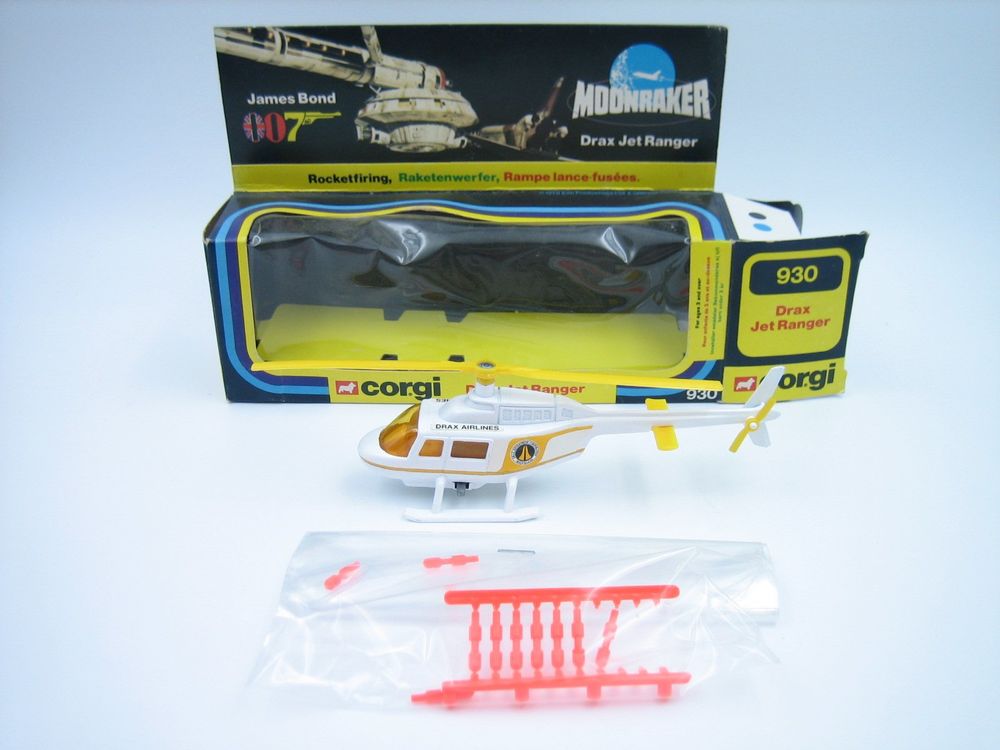 Corgi James Bond 007 Moonraker Drax Jet Ranger RAR (Gebraucht) in ...