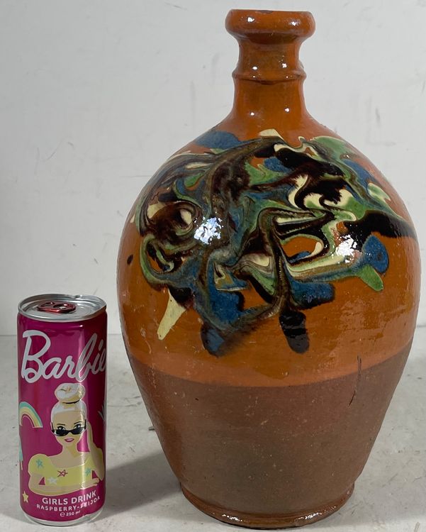 Grosse Antike Handbemalte Krug mit Malereien aus Keramik (Gebraucht) in Root für CHF 19 – mit ...