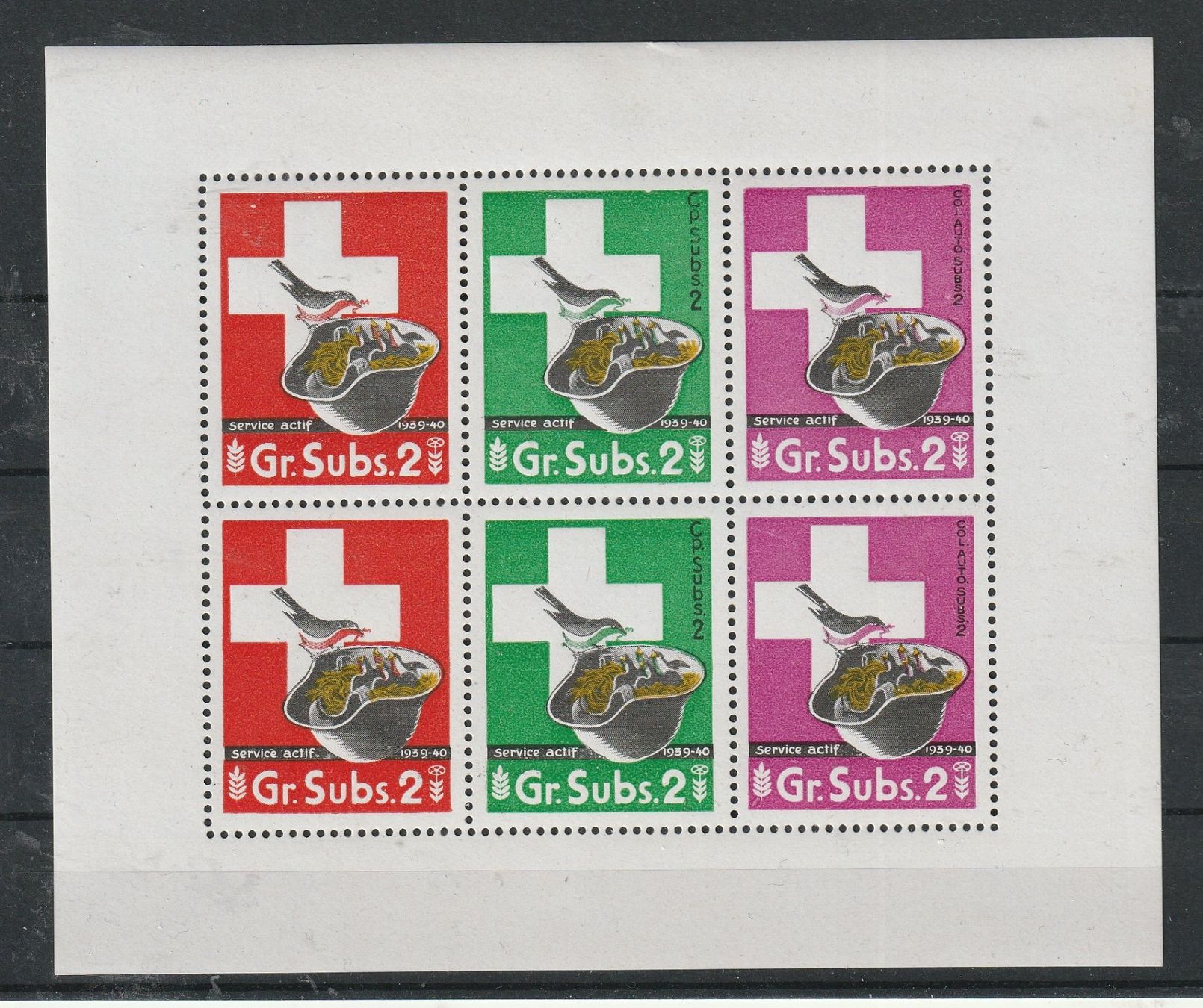 VERPFLEGUNG GR SUBS 2, Wit 12b/3, Fr 20.-- (Neu (gemäss Beschreibung ...