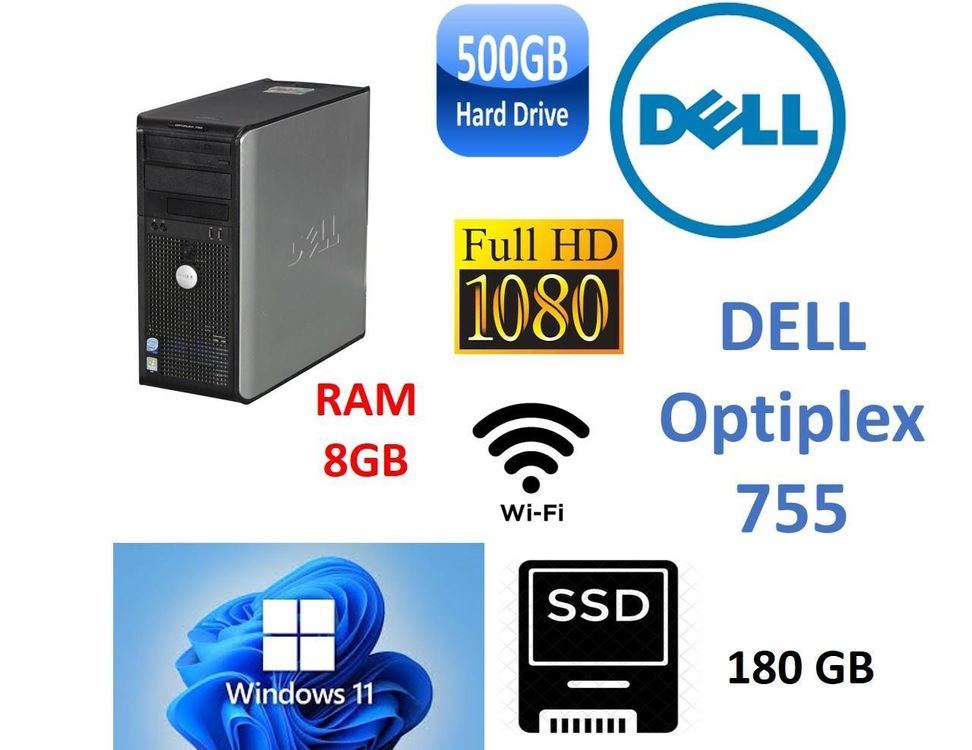 Gaming PC DELL Optiplex 755 (Gebraucht) in Meggen für CHF 105 – mit Lieferung auf Ricardo kaufen