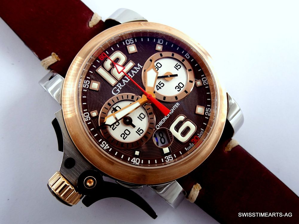 GRAHAM CHRONOFIGHTER 18K/SS AUTOMATIK 2TRAG.B04A CHRONO (Gebraucht) in ...