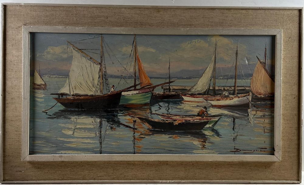 Meer Landschaft Grosser öl Gemälde Unleserlich Signiert. (Gebraucht) in Neuhausen am Rheinfall ...