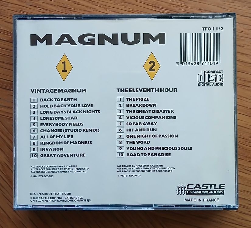 Magnum – Vintage Magnum / The Eleventh Hour (2xCD) (Gebraucht) in ...
