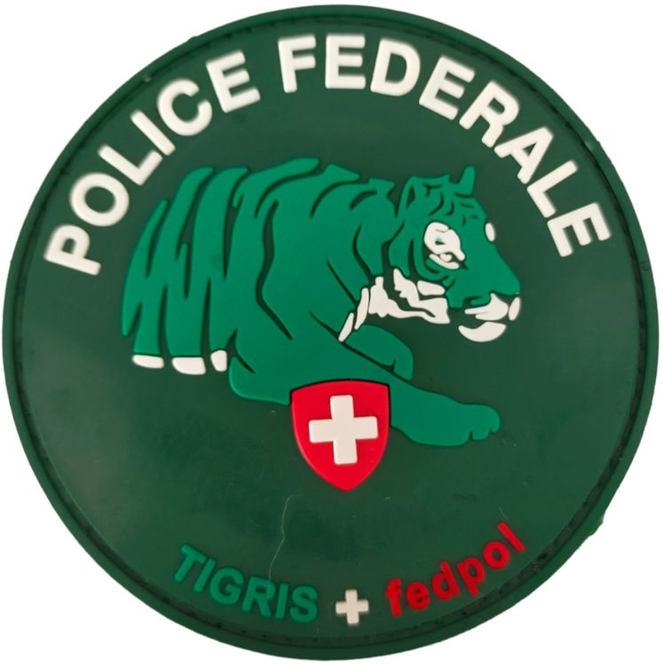 Polizei Fedpol Federale Tigris Patch mit Klett. (Neu und ...
