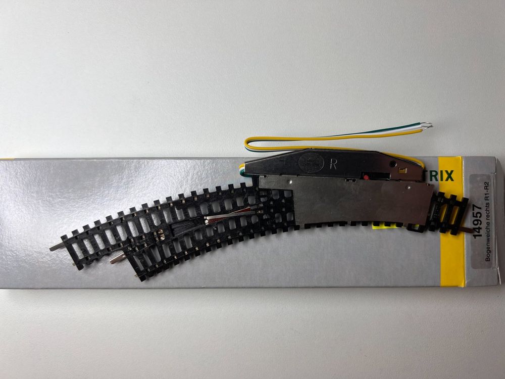 Trix 14957 (4967) , Bogenweiche Rechts mit Antrieb (Neu) (Neu (gemäss ...