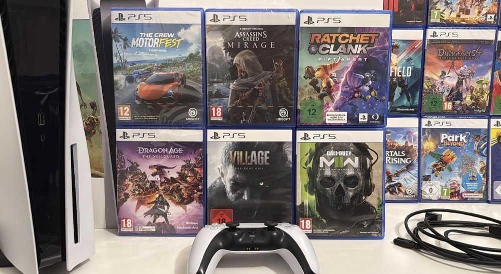 Playstation 5 Bundle - Console, Controller & 22 Games! (Gebraucht) in ...