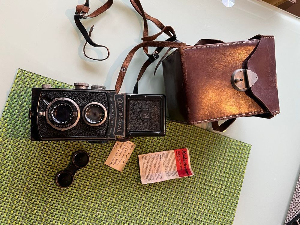Alte Rolleicord Compur Kamera antik mit Etui Fotoapparat (Gebraucht) in ...