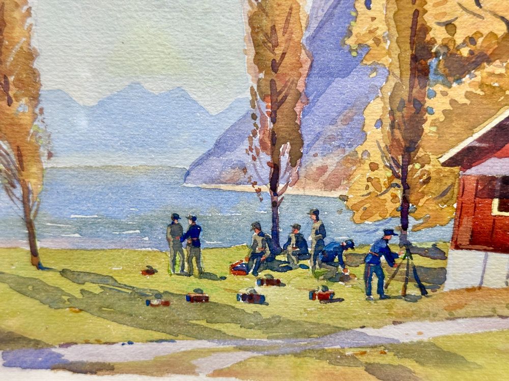 WILLY FRIEDRICH BURGER (1882-1964) Aquarelle sur papier (Gebraucht) in Morges für CHF 220 – mit ...