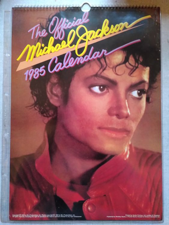The Official Michael Jackson Calendar 1985 | Kaufen auf Ricardo