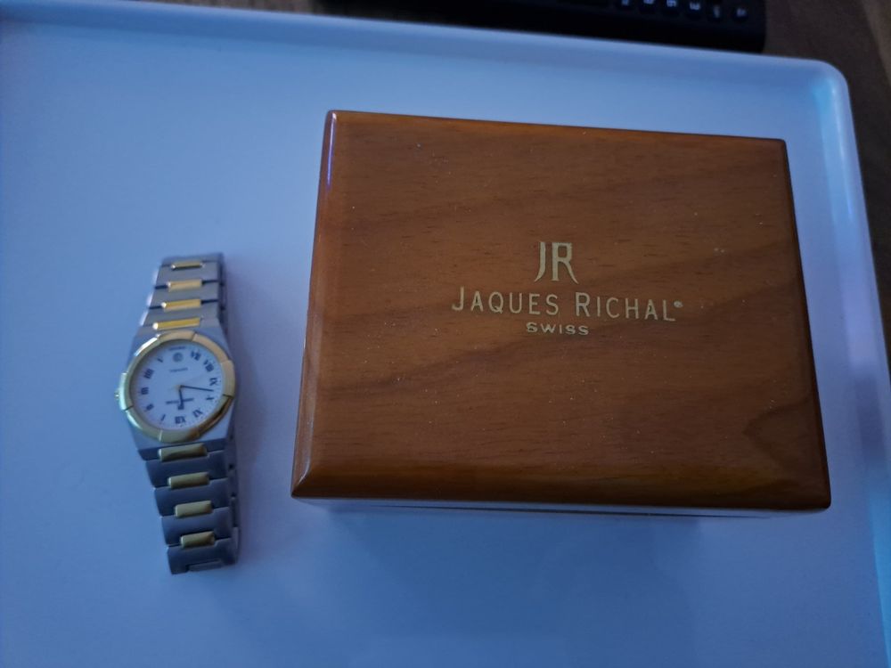 Schweizer Uhr Jaques Richal mit Holzbox original | Acheter sur Ricardo