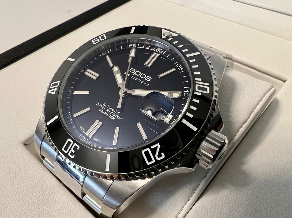 EPOS 3504 Diver 500M - Ceramic bezel - New & Full set 2023 (Neu und originalverpackt) in Le Mont ...