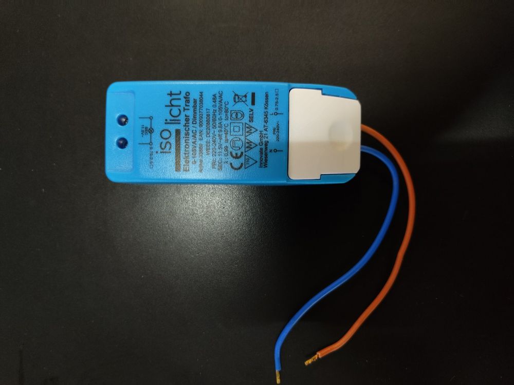 iso licht Elektronischer Trafo 0-105VA/AC Dimmbar 11.5V AC (Gebraucht) in Emmenbrücke für CHF 5 ...