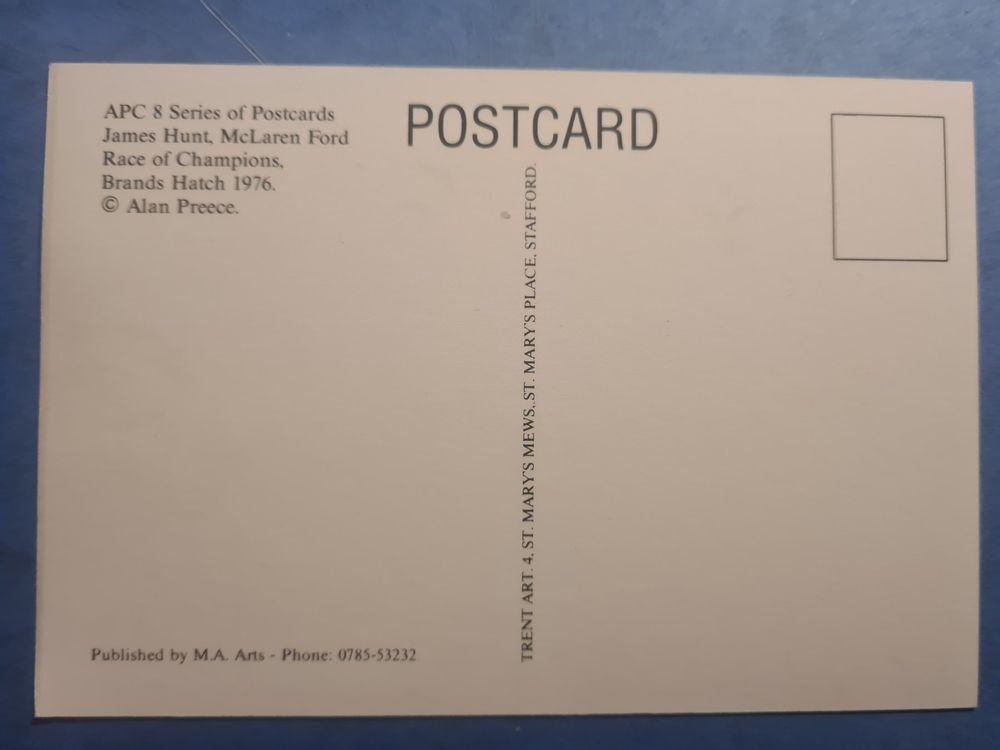 JAMES HUNT McLAREN FORD 1976 BRANDS HATCH CARTE POSTALE (D'occasion) à ...