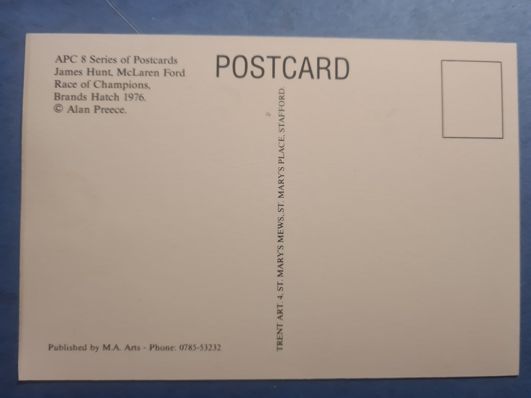 JAMES HUNT McLAREN FORD 1976 BRANDS HATCH CARTE POSTALE (D'occasion) à ...