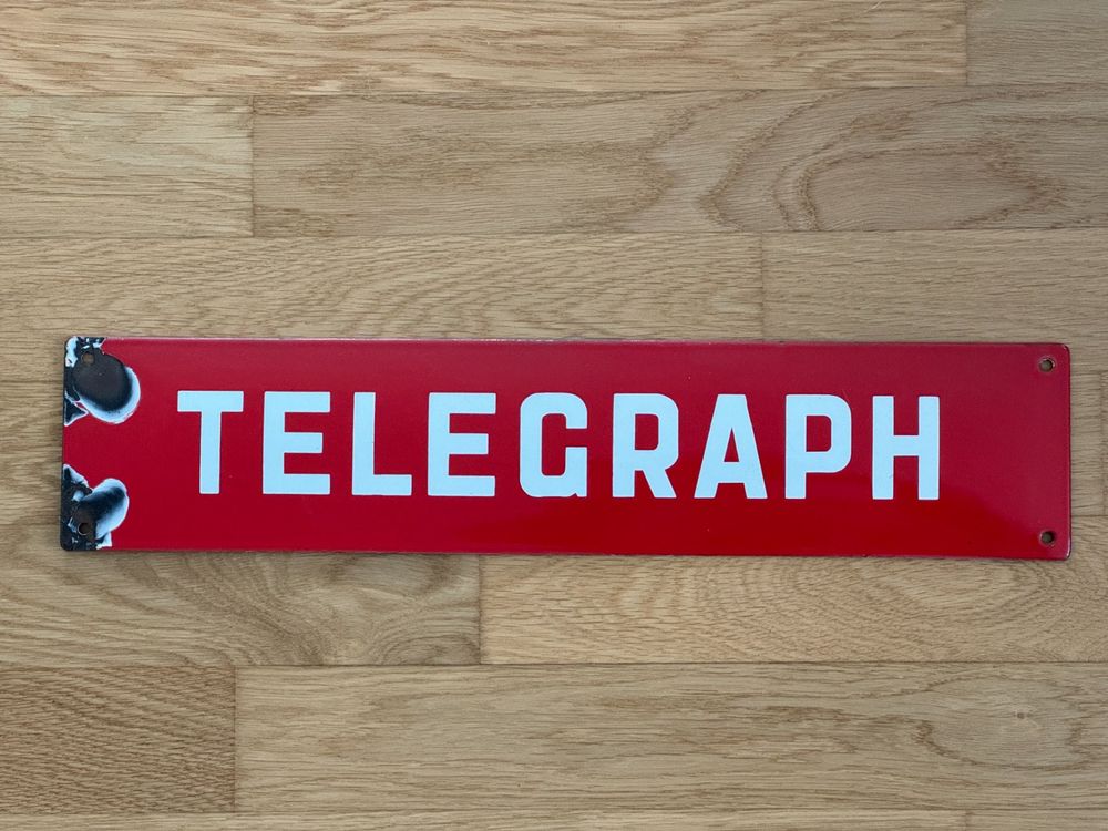 Email Schild Telegraph | Kaufen auf Ricardo