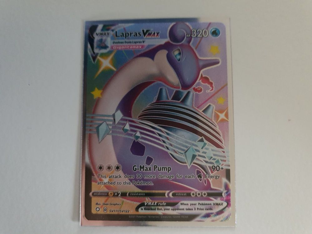 Lapras VMAX shiny full art | Kaufen auf Ricardo