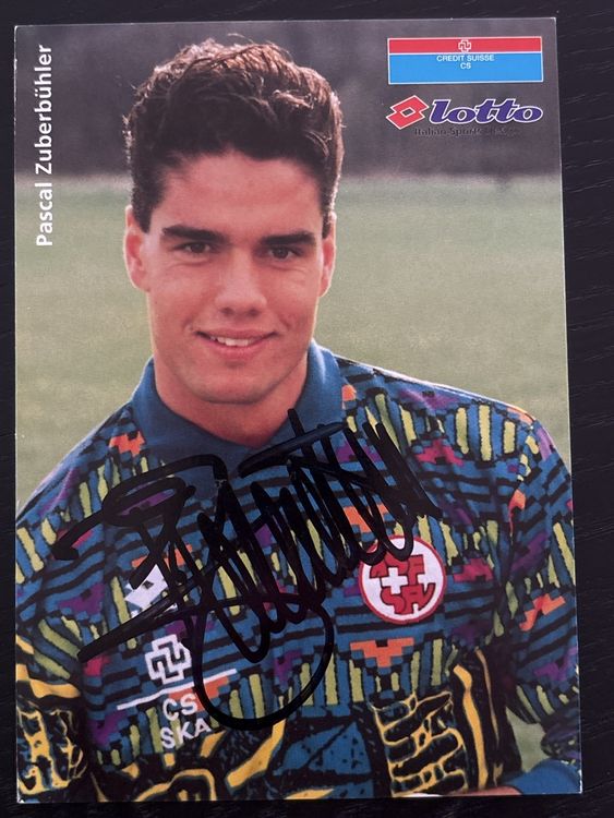 Autogrammkarte Pascal Zuberbühler, FC Basel Legende! (Gebraucht) in Uetendorf für CHF 5 – mit ...