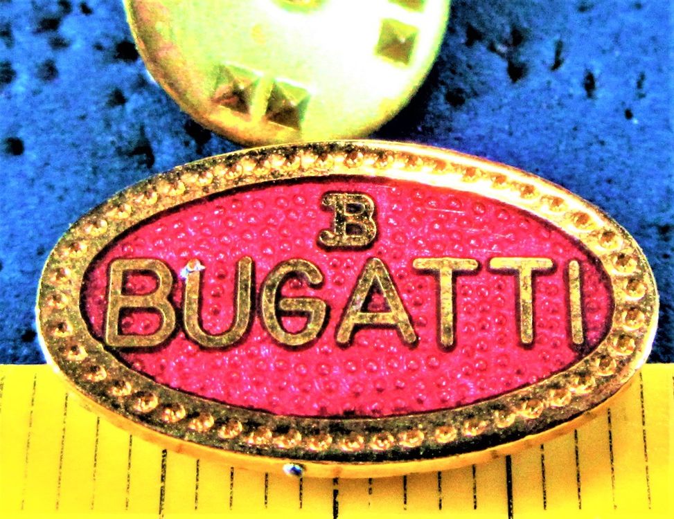 SCHMUCK-PIN BUGATTI AUTO LOGO GOLDIG ENAMEL KLEIN EDEL | Kaufen auf Ricardo