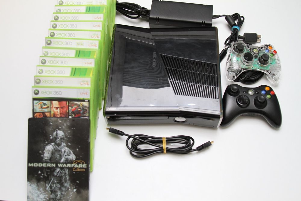 XBox 360 slim 250GB mit vielen Spielen | Kaufen auf Ricardo