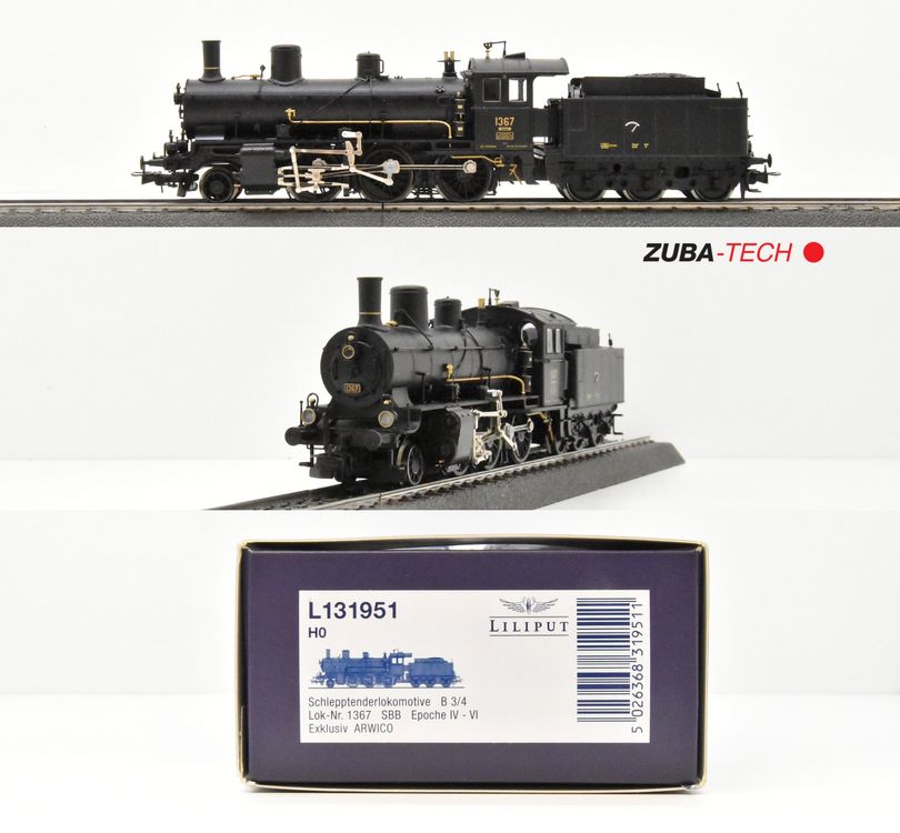 Liliput L131951 Dampflok B 3/4 SBB, H0 DC Analog mit OVP (Neu (gemäss Beschreibung)) in St ...