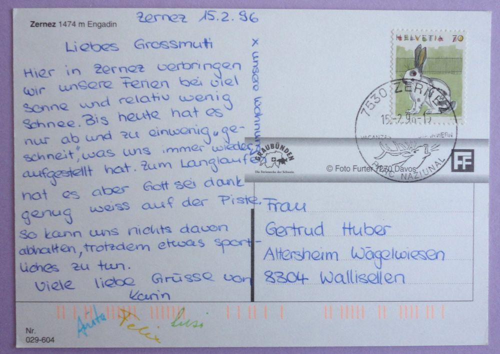 Zernez 1474 m - Engadin (D'occasion) à Fétigny pour CHF 1 – avec ...