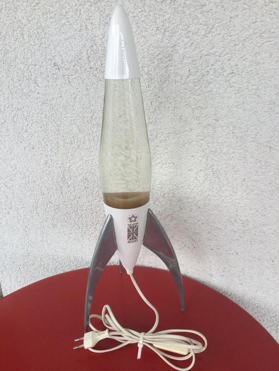 ORIGINAL MATHMOS LAVALAMPE WEISS.MATHMOS TELSTAR RAKETE 2000 | Kaufen ...