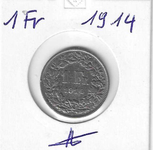 Monnaie suisse: 1 Fr 1914 (Gebraucht) in Muraz (Collombey) für CHF 3.5 – mit Lieferung auf ...