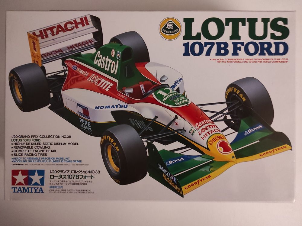 Lotus 107B Ford F1 1993, Bausatz von Tamiya 1/20, Fabrikneu (Neu und ...