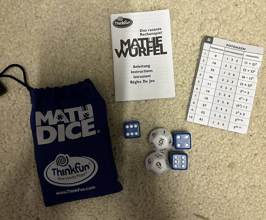 Math Dice Mathe Würfel (Gebraucht) in Seengen für CHF 7 – nur Abholung ...