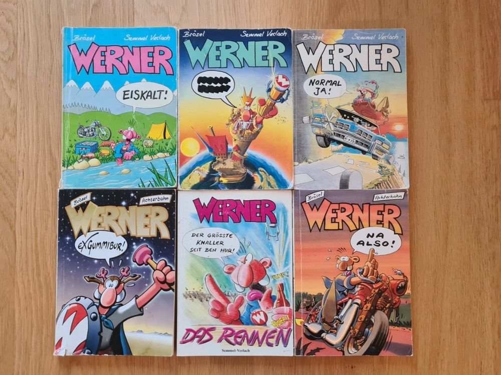 6 Vintage WERNER Comics - Brösel - Semmel Verlach - ab 1985 | Acheter ...