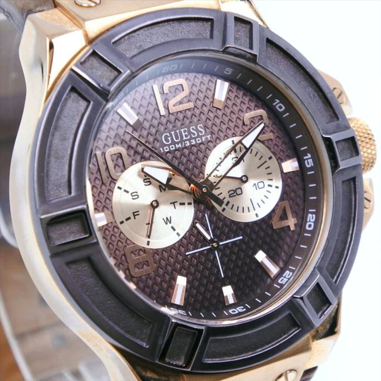 Guess Rigor Herrenuhr W0040G3 / Goldrosé | Kaufen auf Ricardo