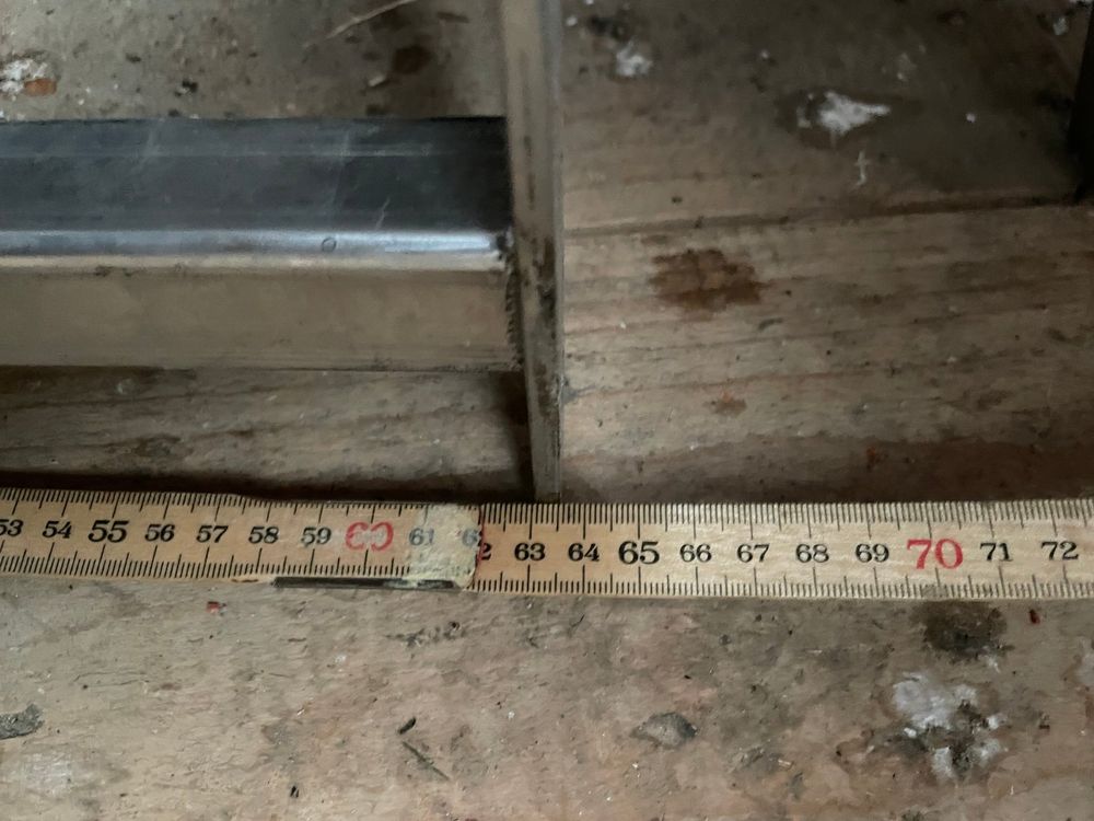 Wandhalter Edelstahl für Regal 4kt. Rohr 30x30 (paar) Los 8 (Gebraucht ...