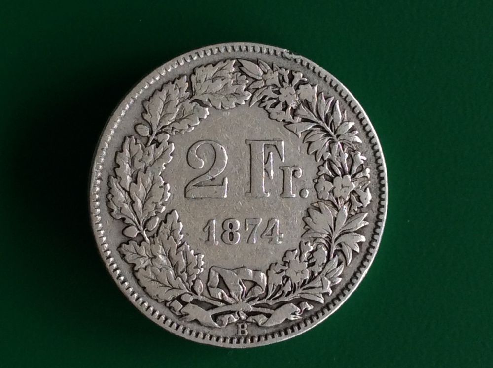 2 francs 1874 Rare (Gebraucht) in Genève für CHF 16 – mit Lieferung auf ...