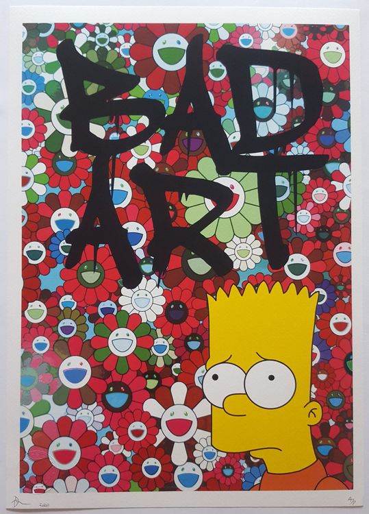 Death NYC Ltd Ed Graffiti Pop Art " BAD ART Murakami " (Neu (gemäss ...