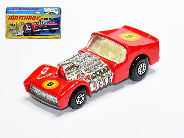 Matchbox Lesney Superfast No.19 ROAD DRAGSTER / ORIGINALBOX (Gebraucht ...